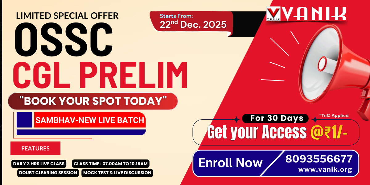 VANIK | Best Institute in Odisha | Coaching for UPSC, OPSC, BANKING ...